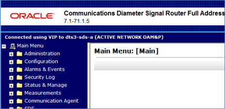 Access the OAM GUI Using the VIP (NOAM/SOAM)